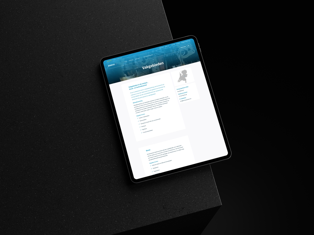 Eming Group: Maatwerk WordPress website & vacatureportaal - Prikr